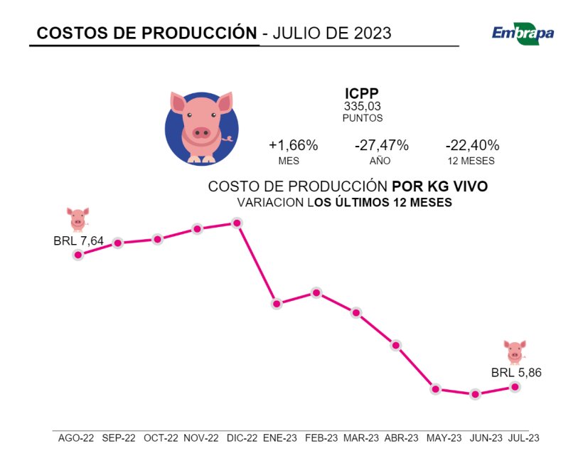En Brasil los costos de producción porcina suben en julio - Noticias ...